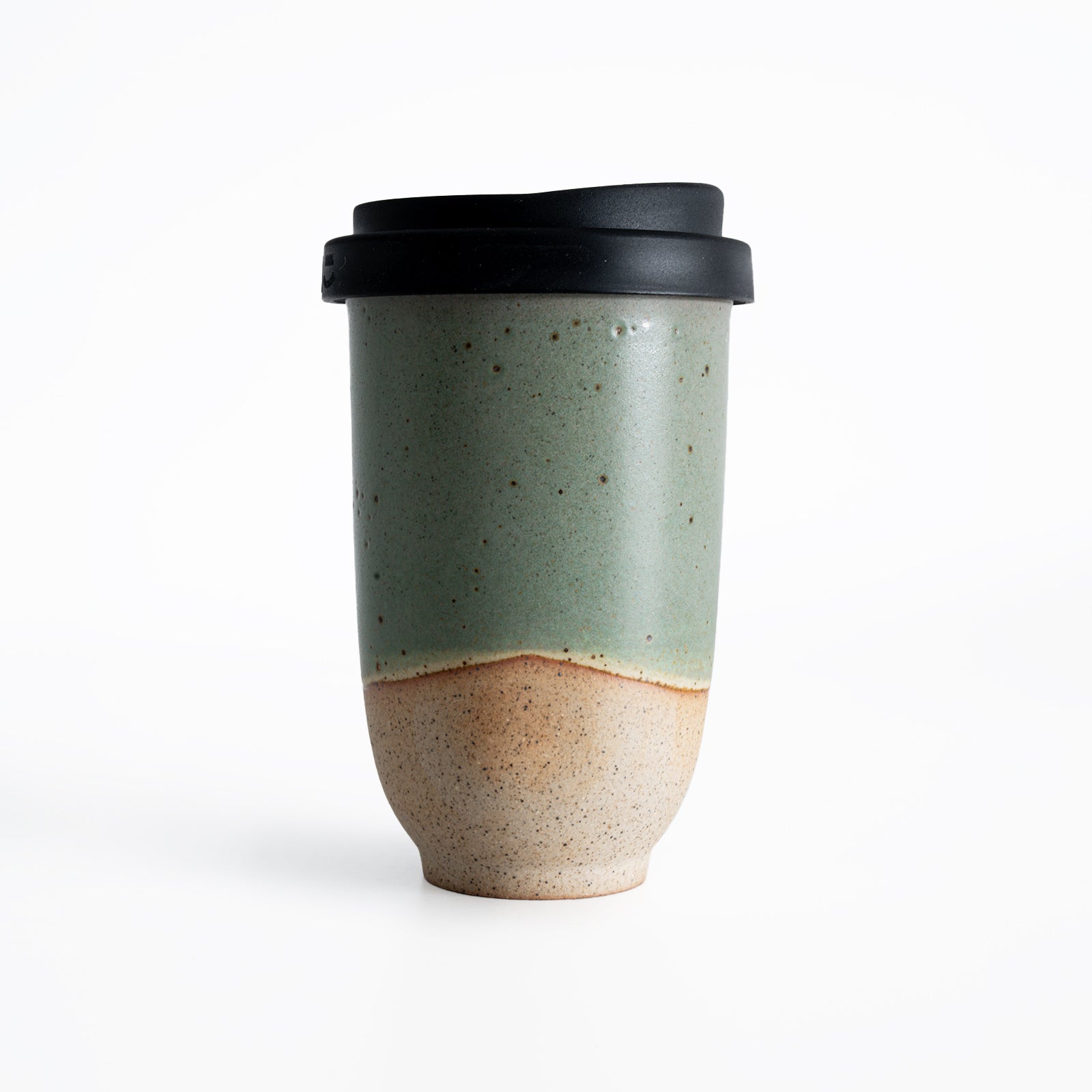 Forest Moss Travel Cup | Green Ceramic | Pottery For The Planet