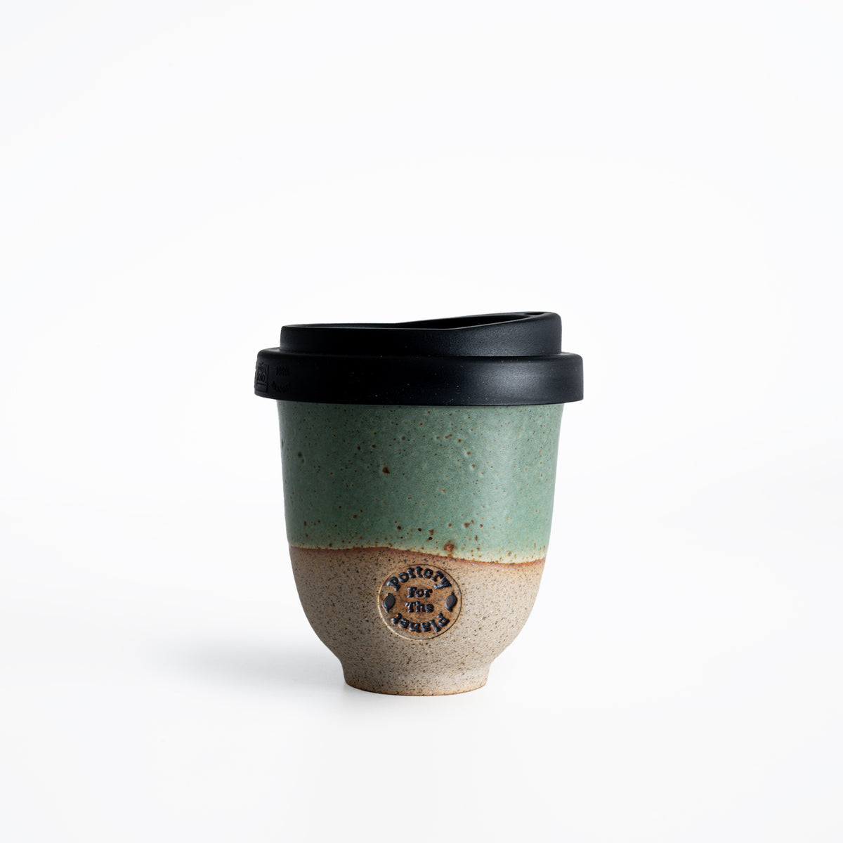 Forest Moss Signature Travel Cups | With Logo | Pottery For The Planet
