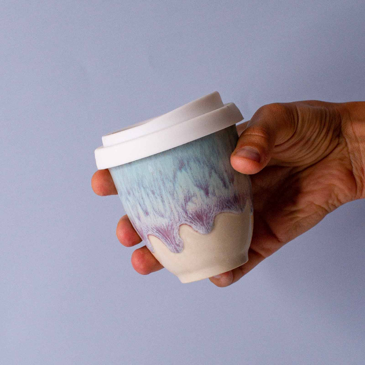 Purple & Blue Ceramic Cup (Angelic) | Pottery For The Planet