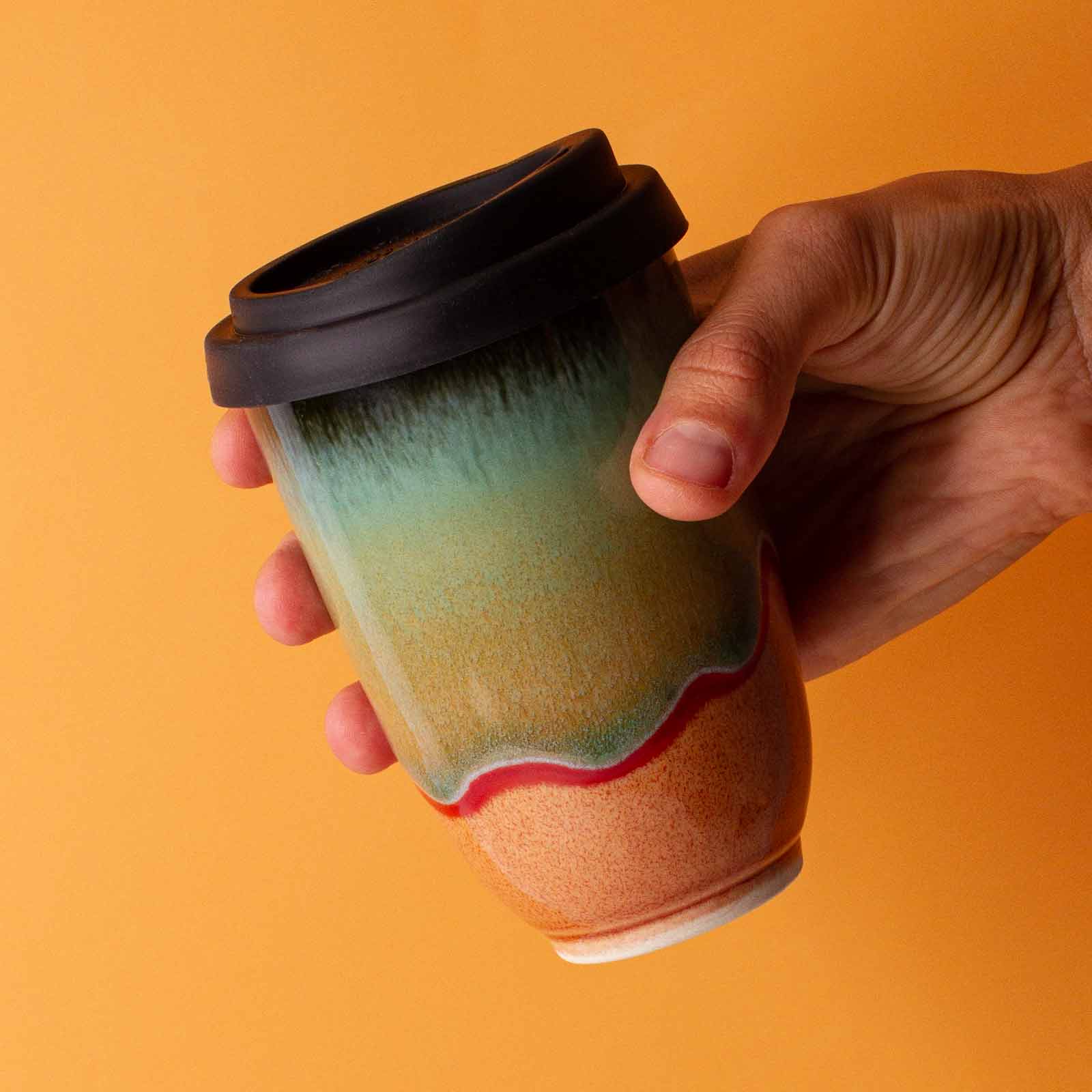 Midnight On Mars Reusable Coffee Cup | Pottery For The Planet