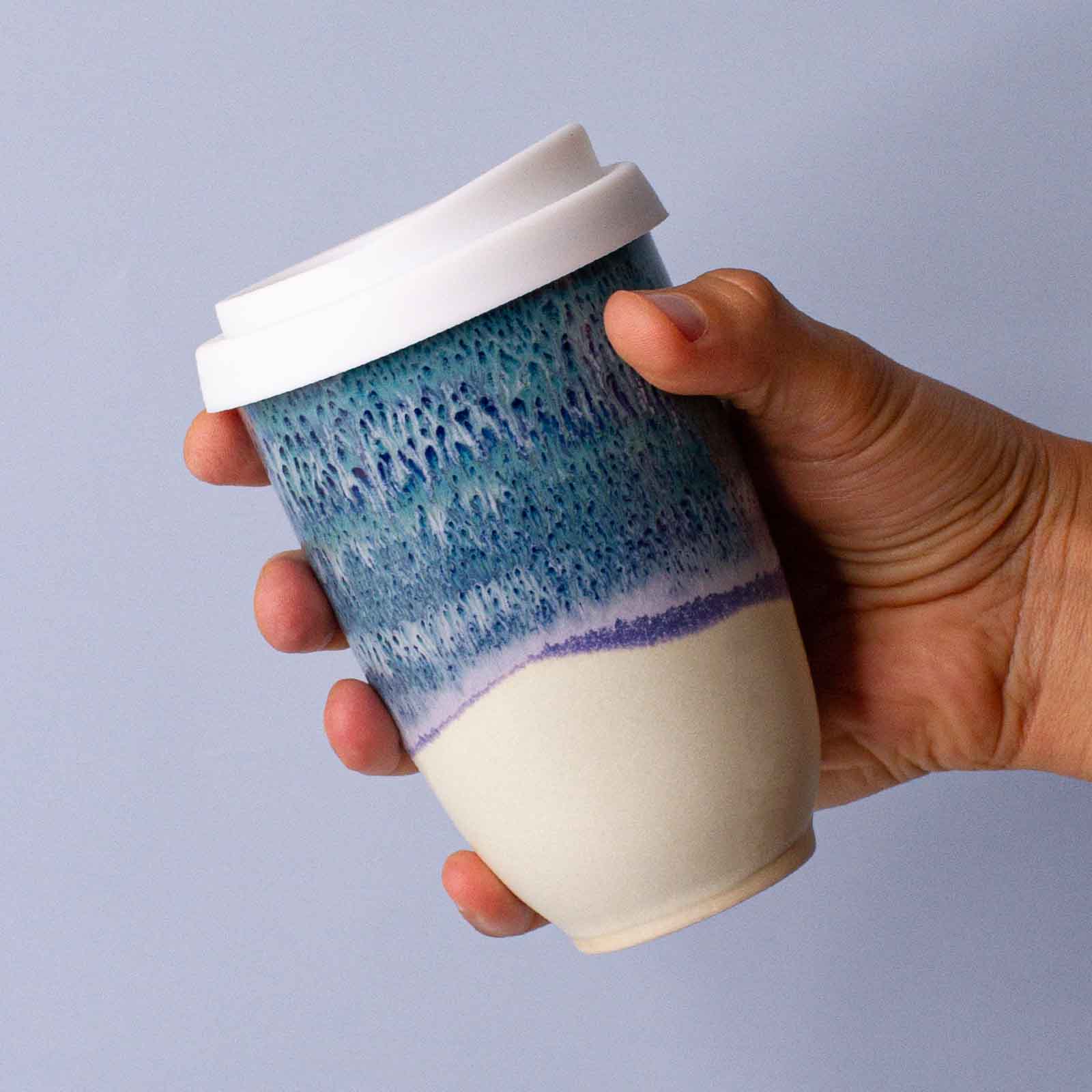 Tea Tree Bay Ceramic Travel Cup | Made In Noosa | Pottery For The Planet