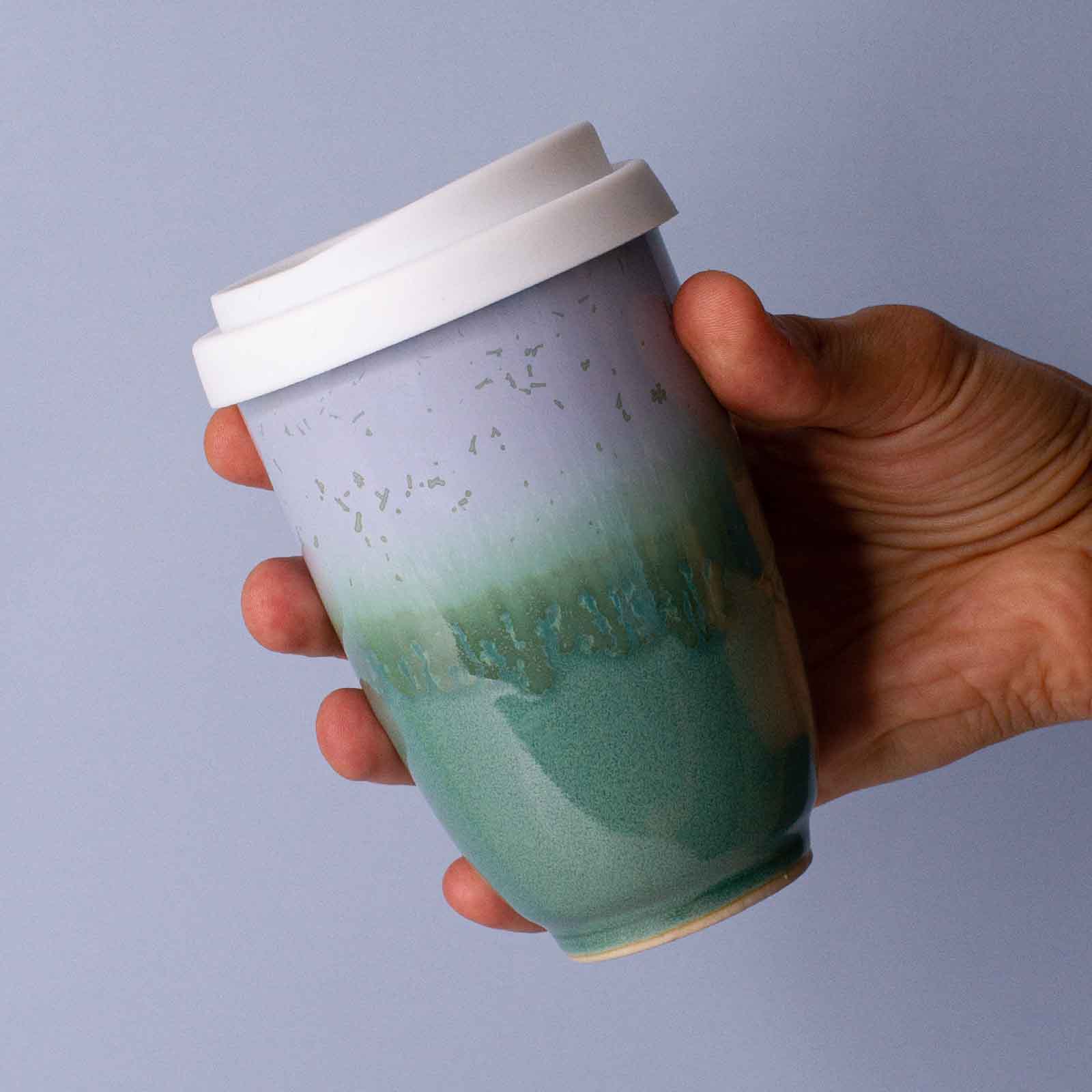 Ocean Jasper Ceramic Travel Cup | Pottery For The Planet